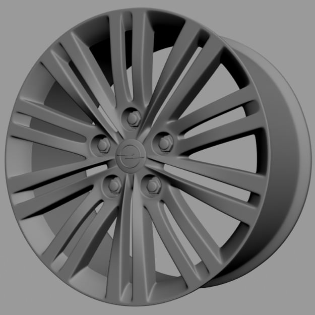 Opel Insignia rims 3D model | CGTrader