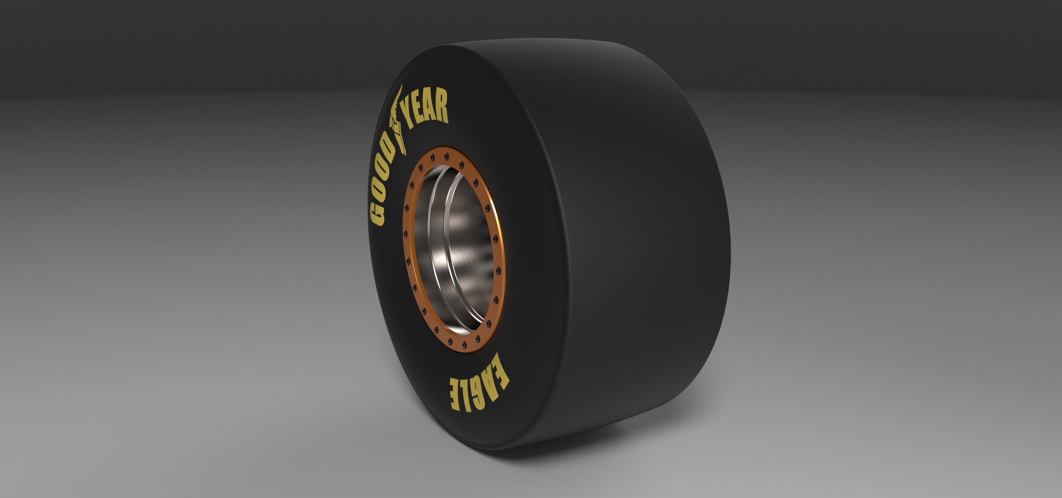 Rear wheel from Top fuel dragster 3D model | CGTrader