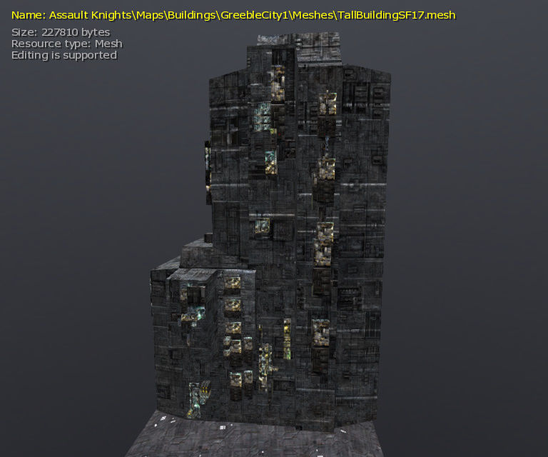 3D model 3D Greeble Buildings VR / AR / low-poly | CGTrader