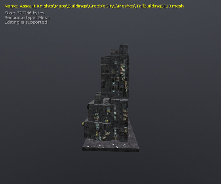 3D model 3D Greeble Buildings VR / AR / low-poly | CGTrader