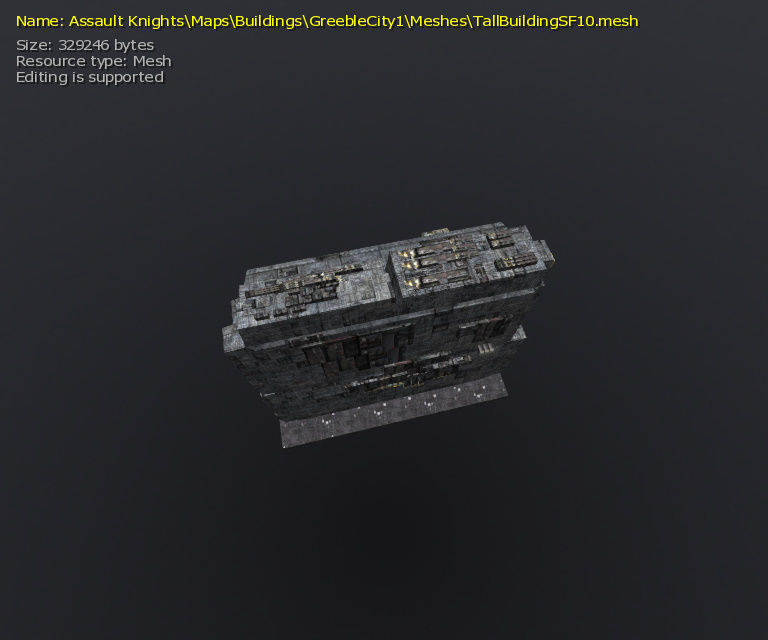 3D model 3D Greeble Buildings VR / AR / low-poly | CGTrader