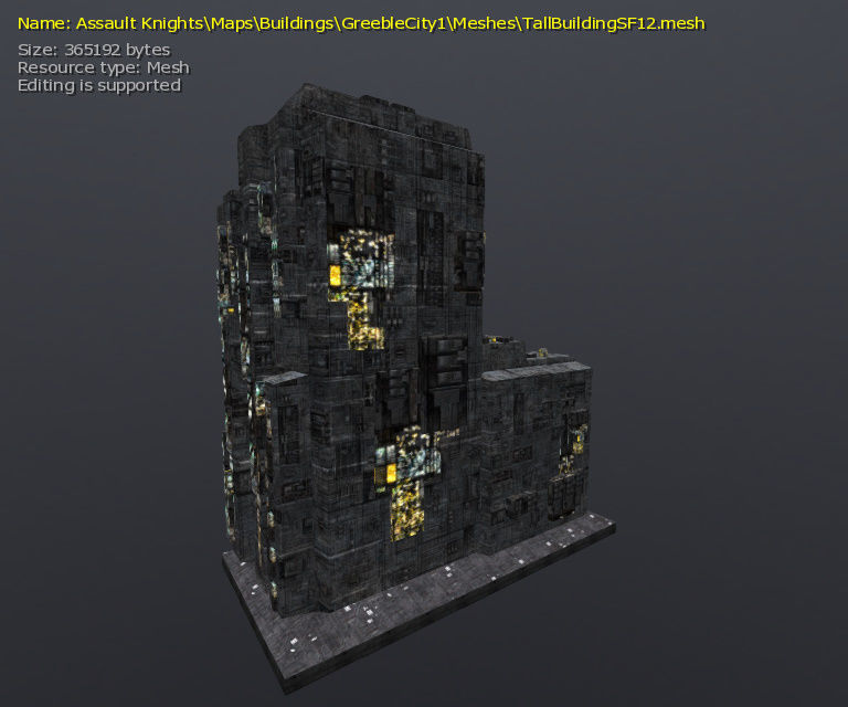 3D model 3D Greeble Buildings VR / AR / low-poly | CGTrader