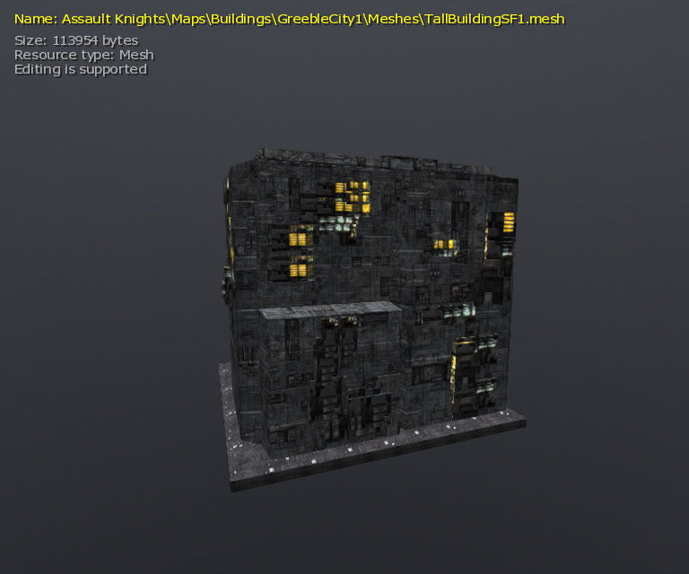 3D model 3D Greeble Buildings VR / AR / low-poly | CGTrader