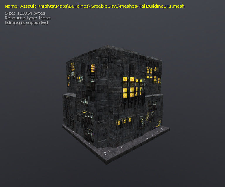 3D model 3D Greeble Buildings VR / AR / low-poly | CGTrader
