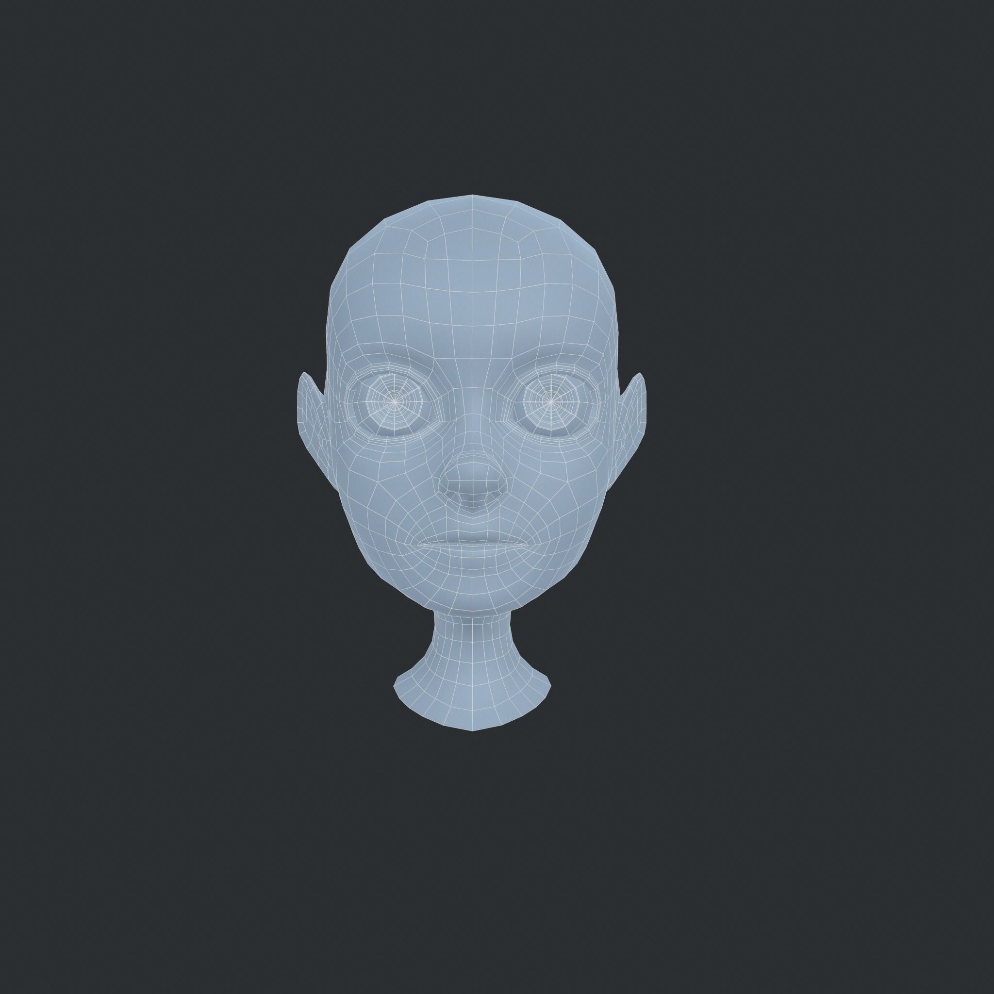 3D model Stylized Head basemesh VR / AR / low-poly | CGTrader