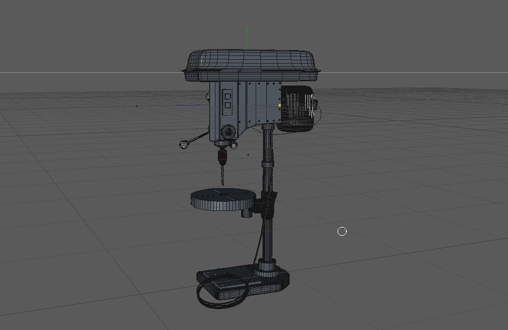 3D model Drill Machine Industrial Machine 3D Model VR / AR / low-poly ...