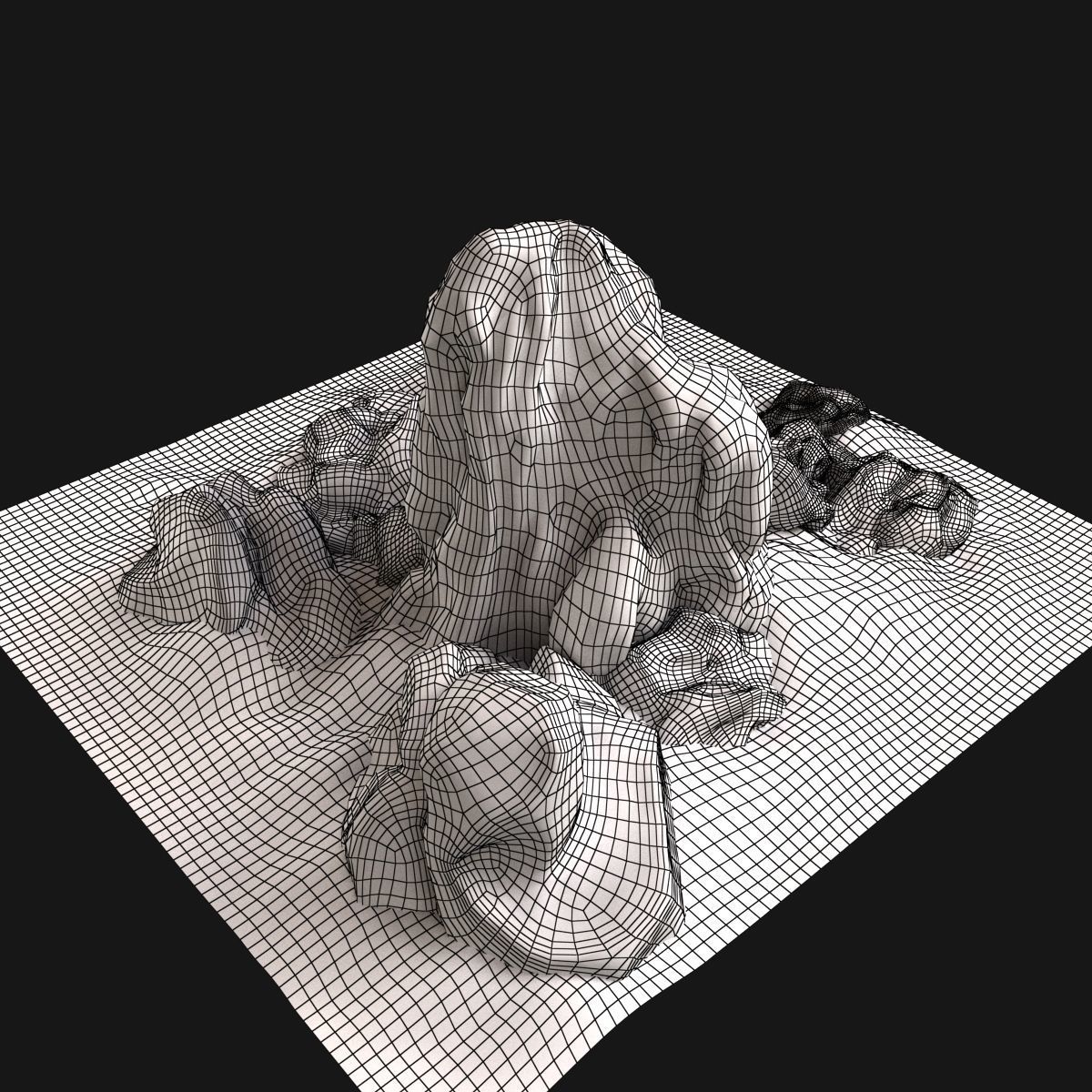 Desert rock 3D model | CGTrader