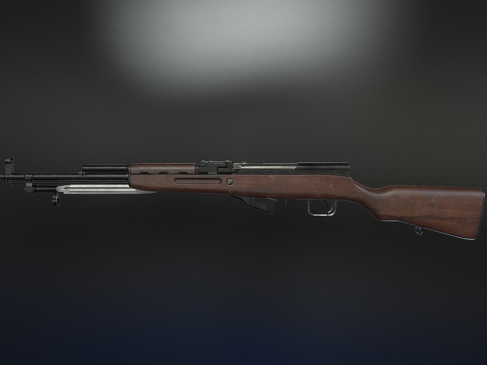 3D model Russian SKS Rifle VR / AR / low-poly | CGTrader