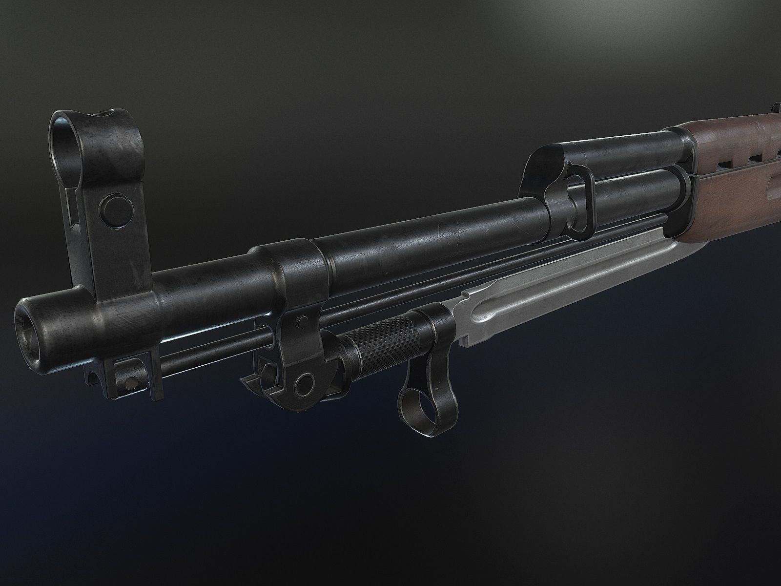 3D model Russian SKS Rifle VR / AR / low-poly | CGTrader