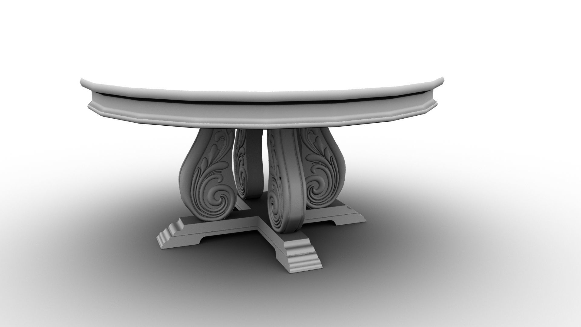 3D model tabel ornate table VR / AR / low-poly | CGTrader