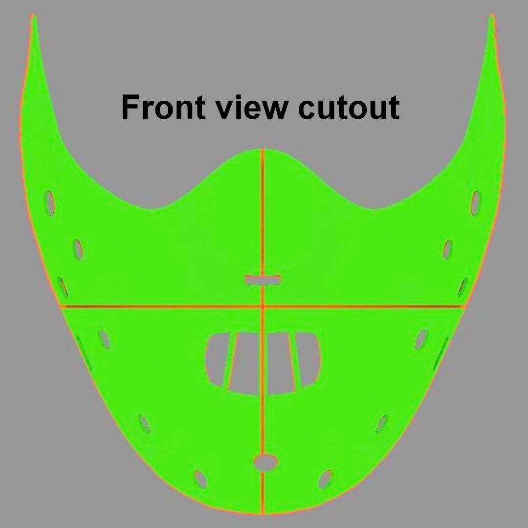 HANNIBAL LECTER MASK 3D model 3D printable | CGTrader