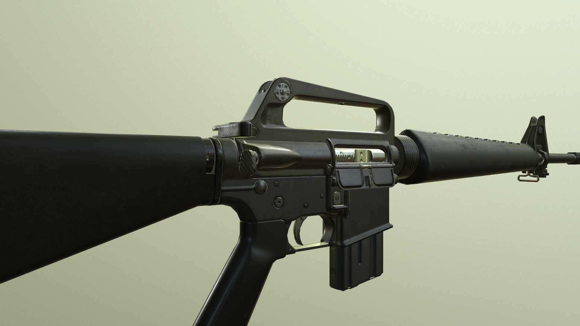 3D model M16A1 rifle VR / AR / low-poly | CGTrader