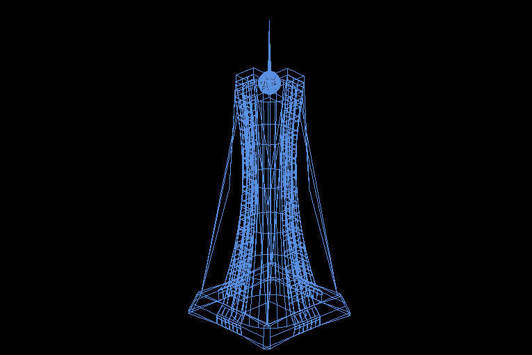 Glass Concrete Skyscraper 3D model | CGTrader