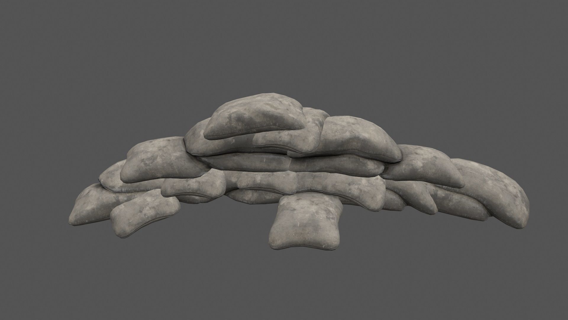 3D model sanbag set VR / AR / low-poly | CGTrader