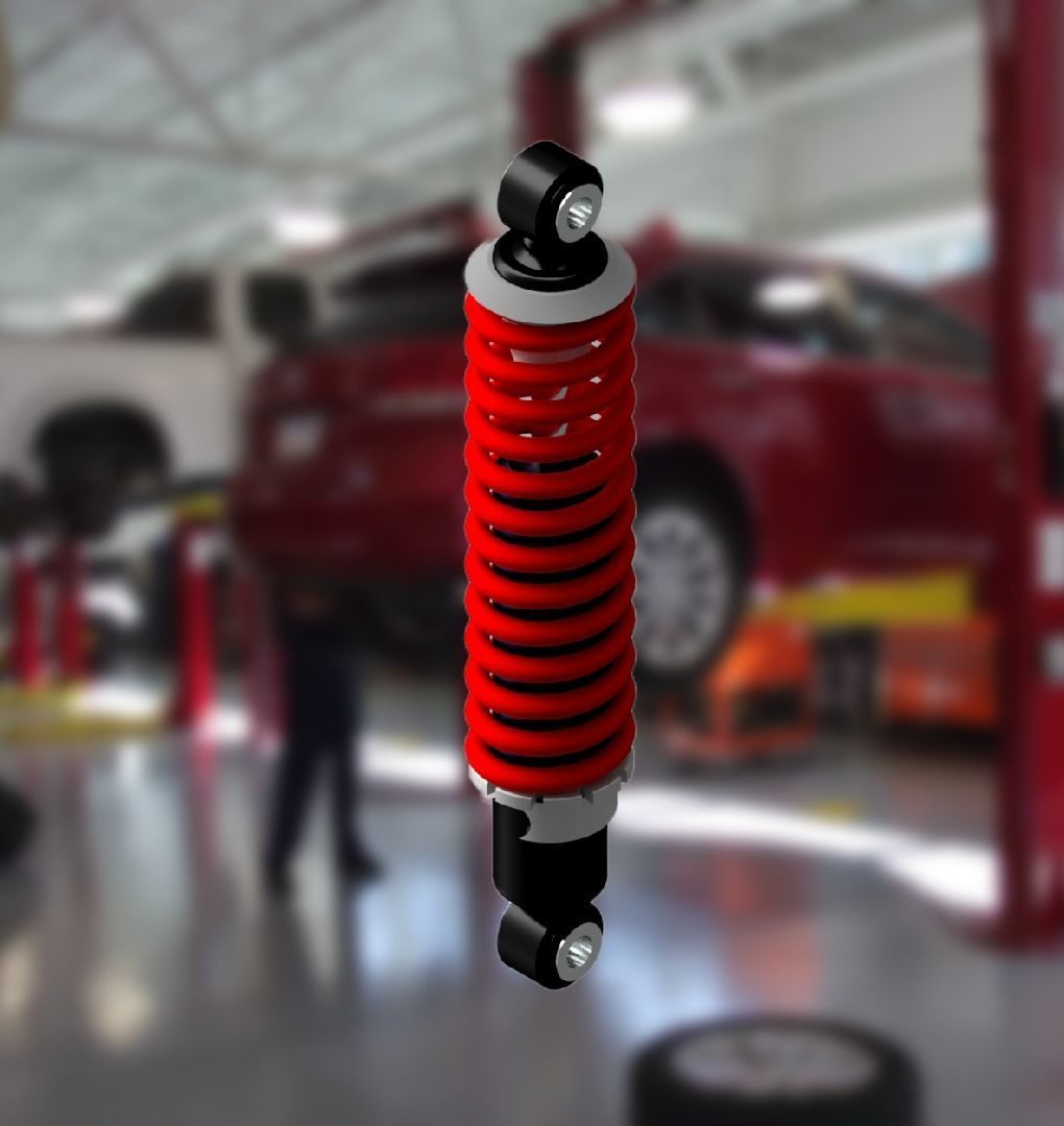 Shock Absorber 3D Model 3D model | CGTrader