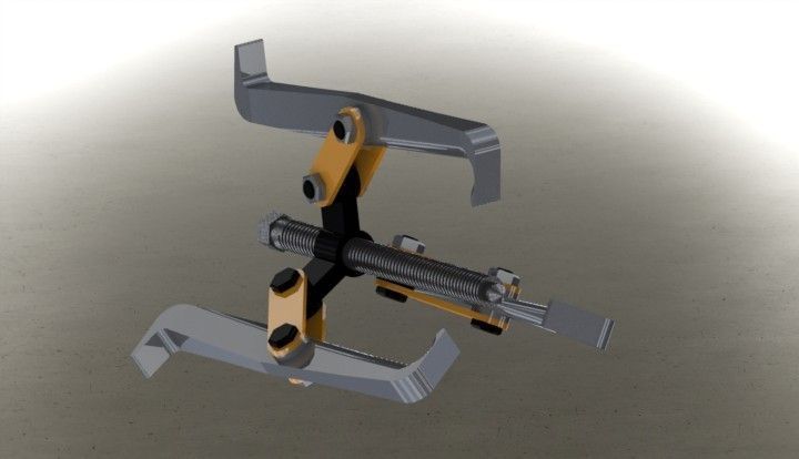 Three Leg Pulley Puller free 3D model | CGTrader