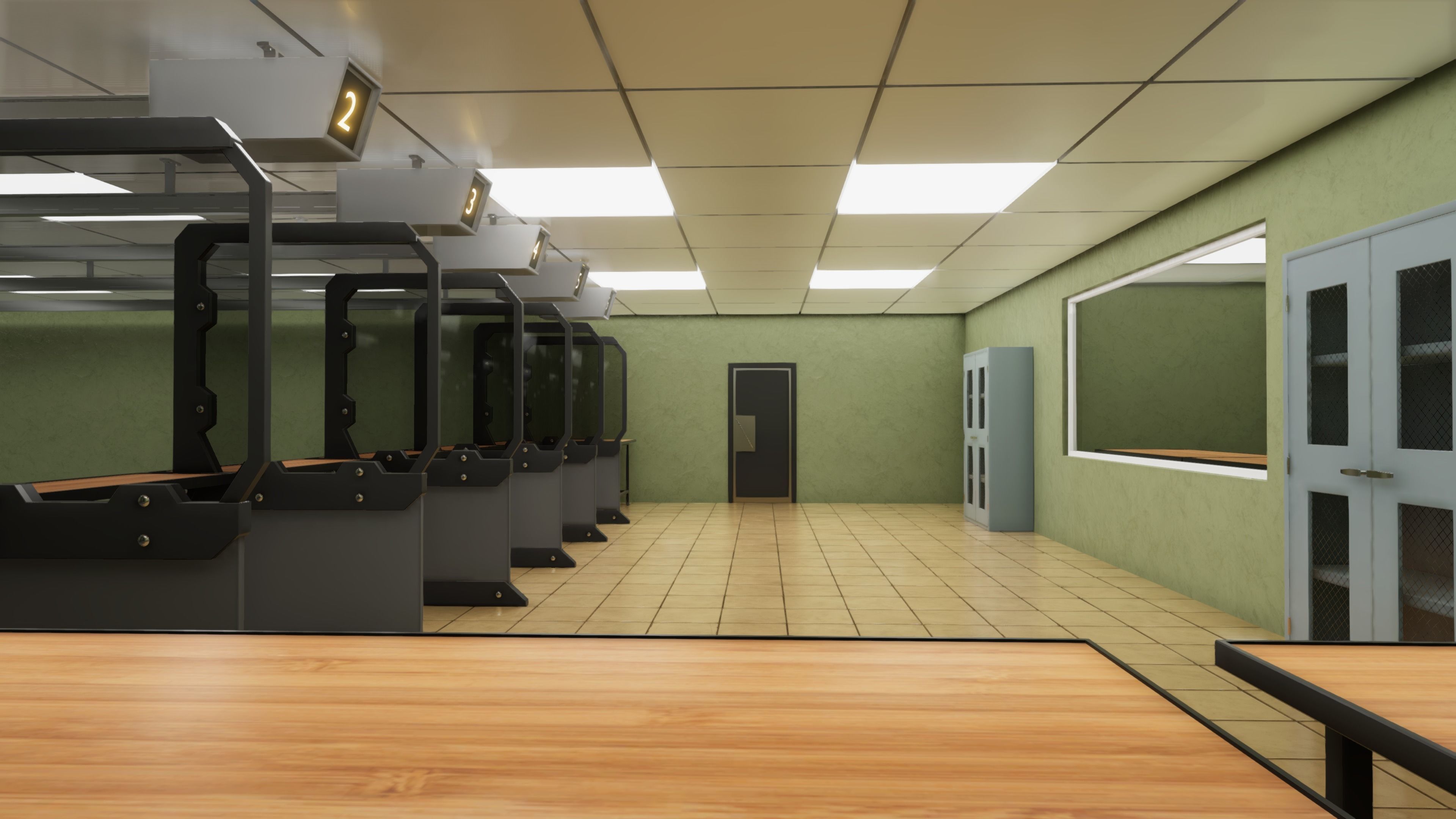 3D model HQ Shooting Range VR / AR / low-poly | CGTrader