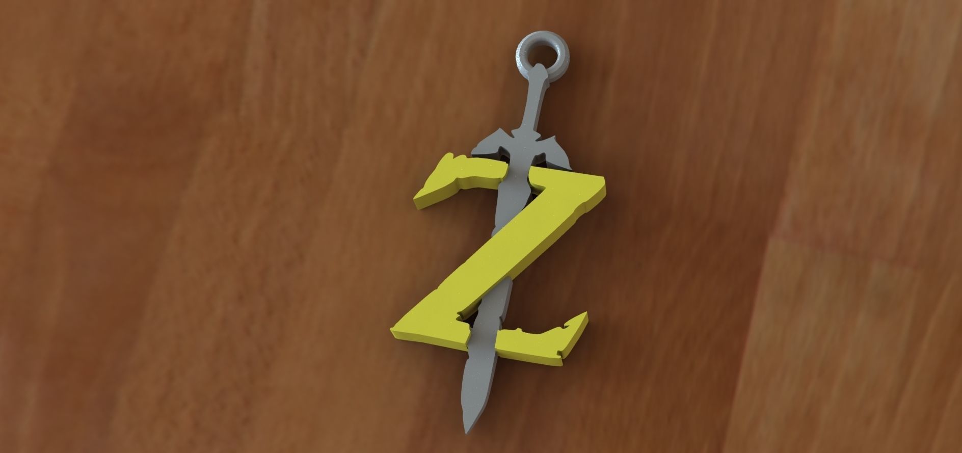Zelda sword keychain 3D model 3D printable | CGTrader