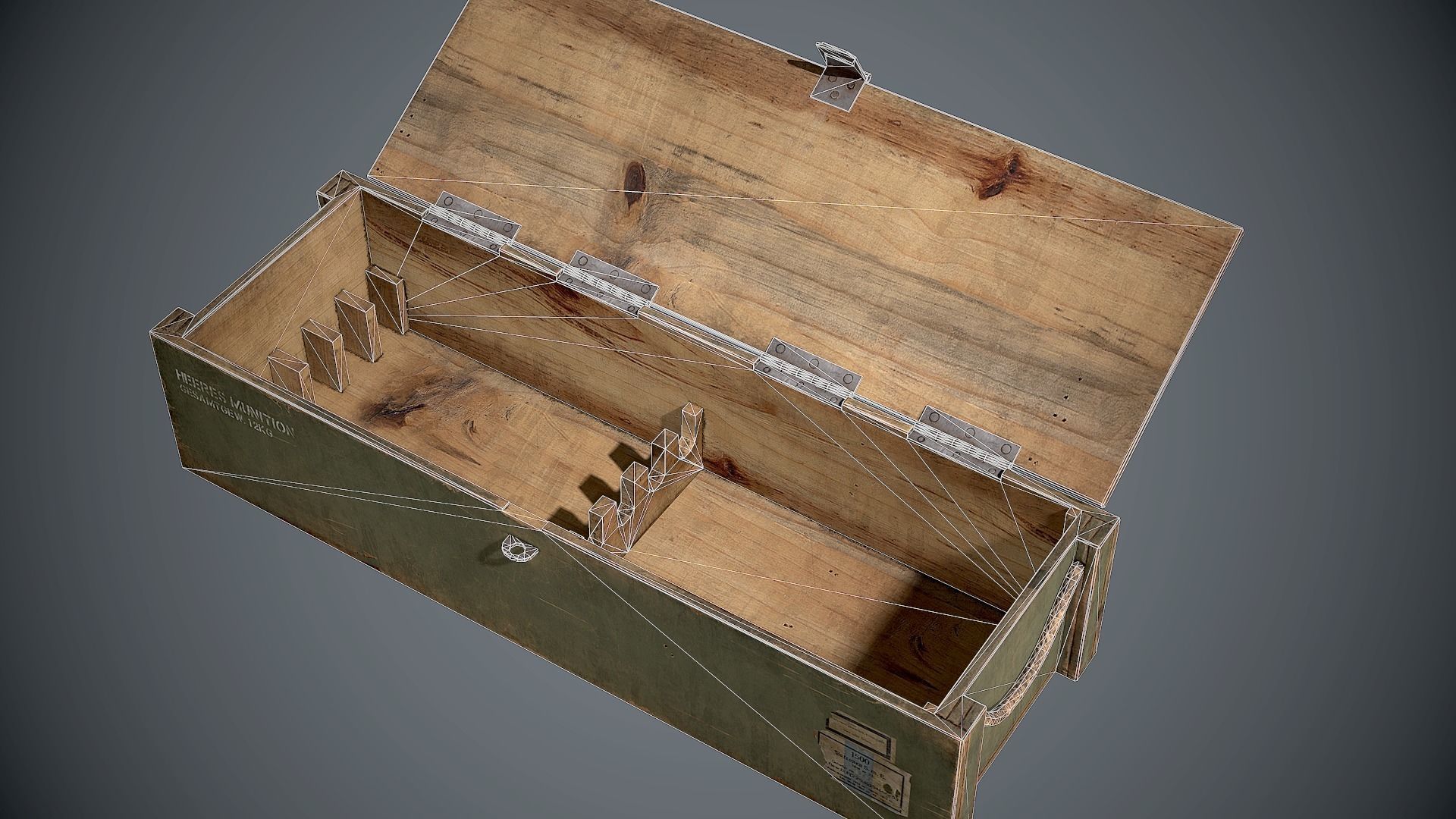 3D model World War 2 Military Weapon Box VR / AR / low-poly | CGTrader
