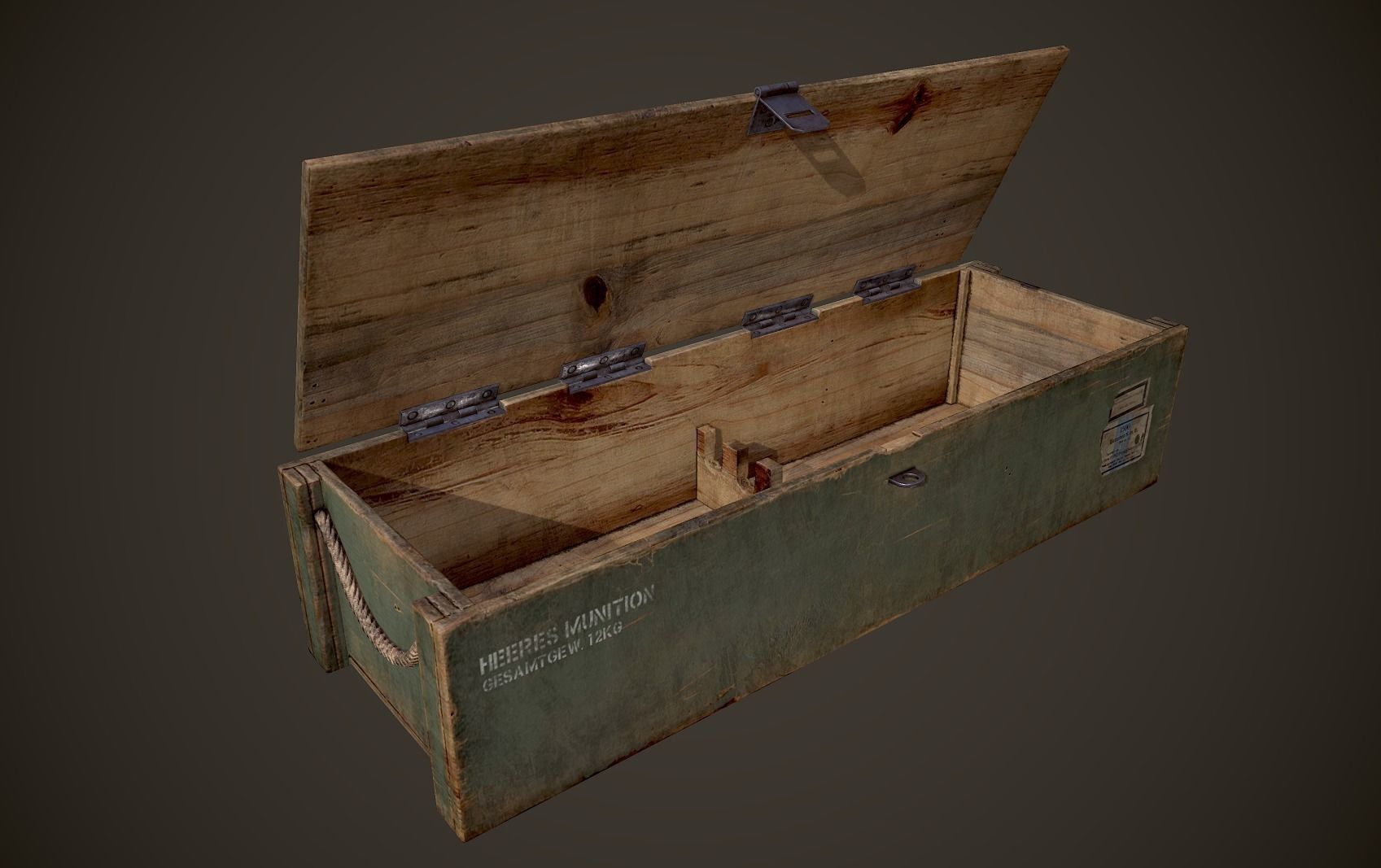 3D model World War 2 Military Weapon Box VR / AR / low-poly | CGTrader