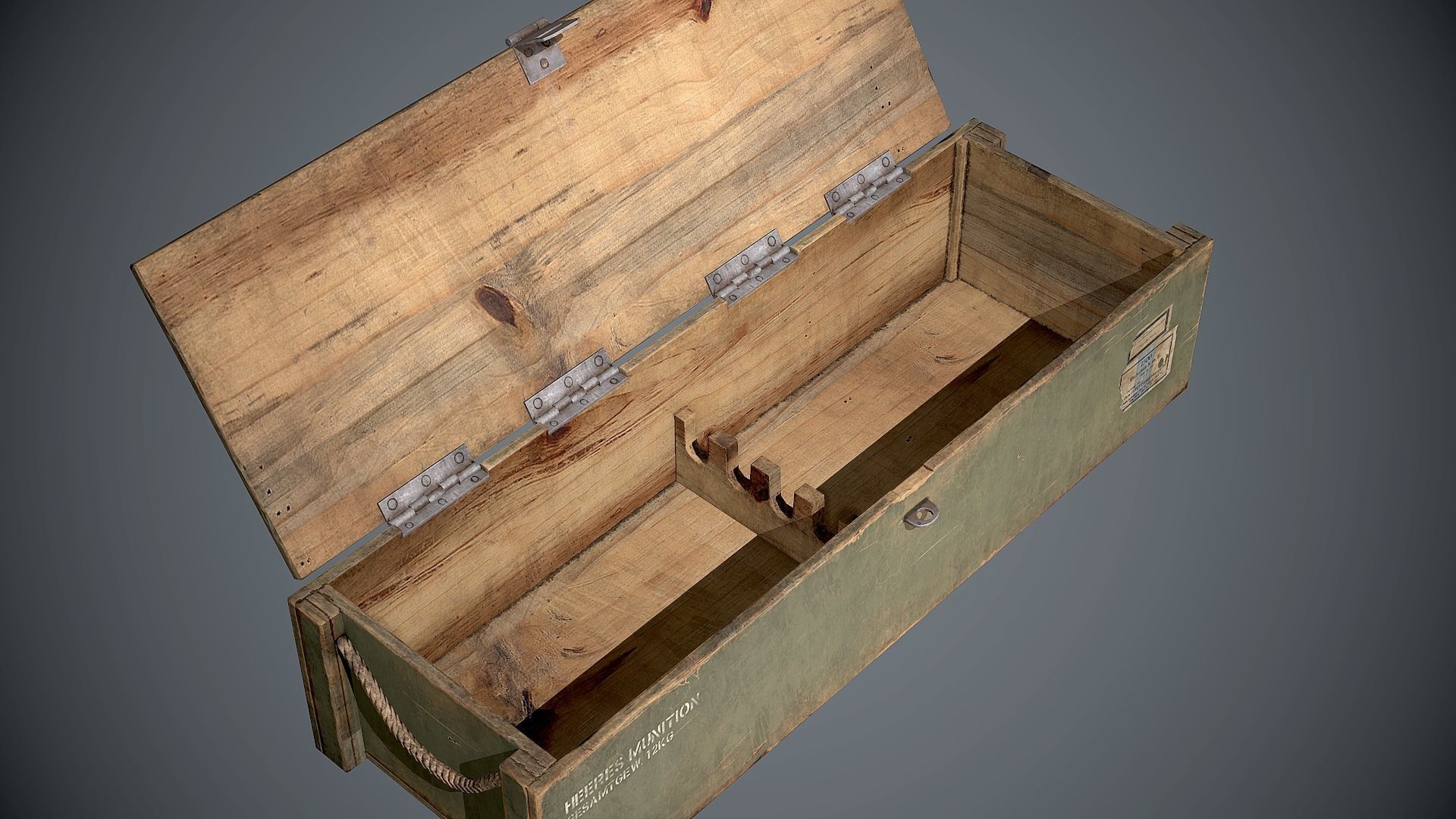 3D model World War 2 Military Weapon Box VR / AR / low-poly | CGTrader