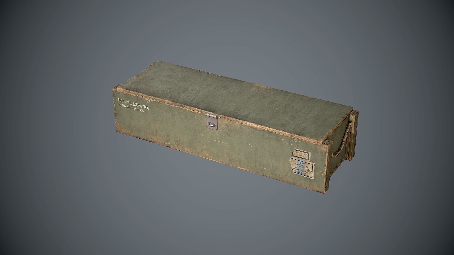 3D model World War 2 Military Weapon Box VR / AR / low-poly | CGTrader