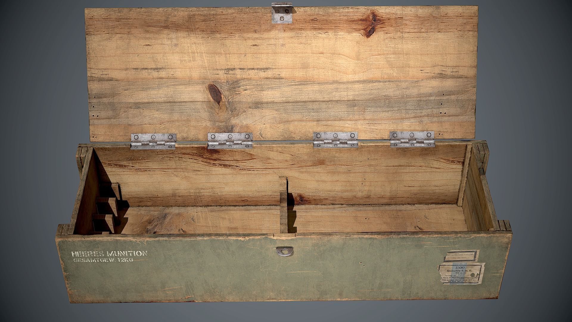 3D model World War 2 Military Weapon Box VR / AR / low-poly | CGTrader