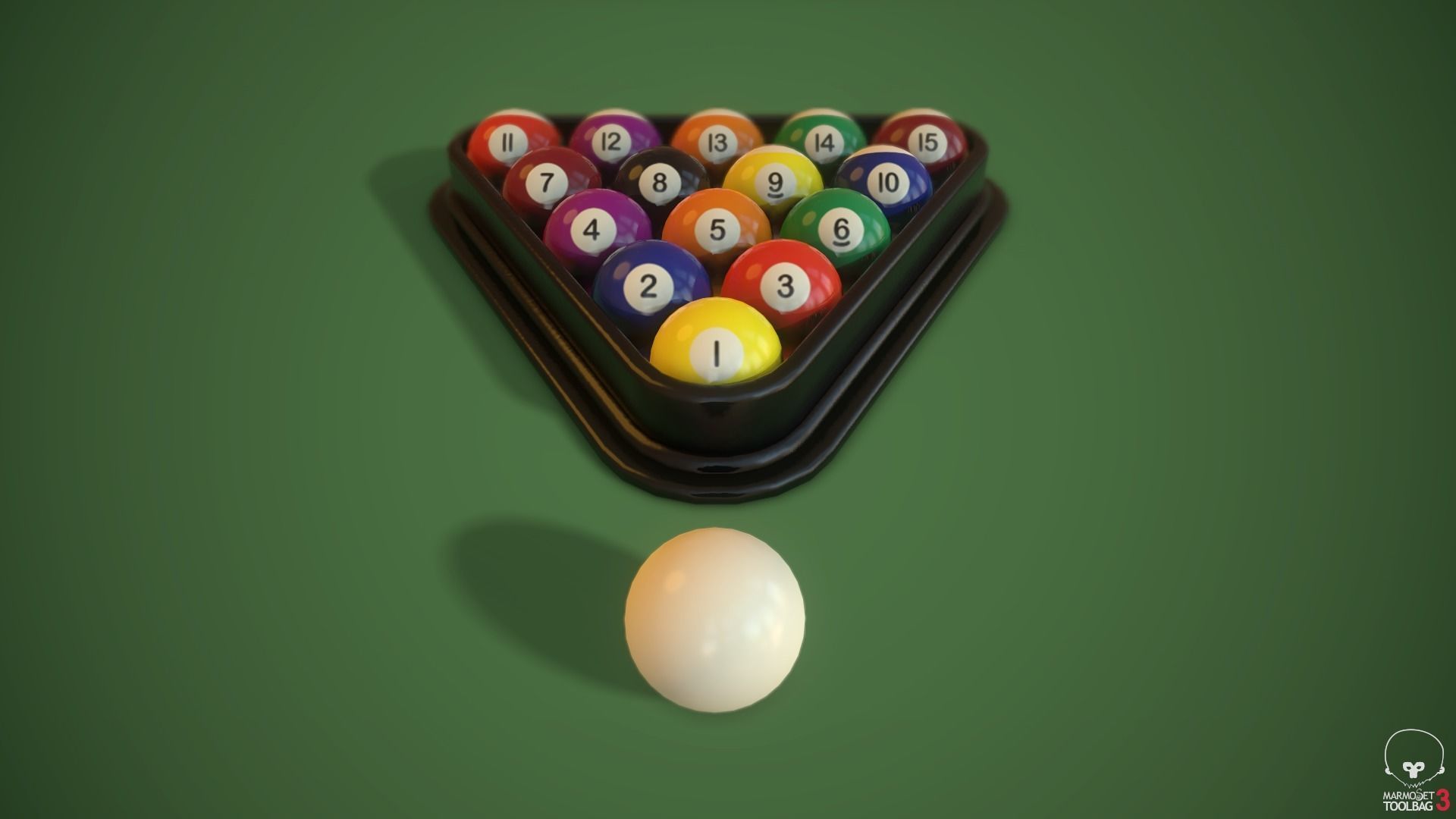 3D model Pool Balls VR / AR / low-poly | CGTrader