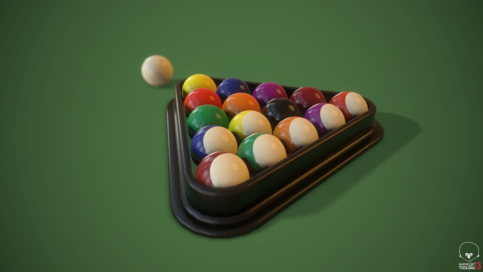3D model Pool Balls VR / AR / low-poly | CGTrader