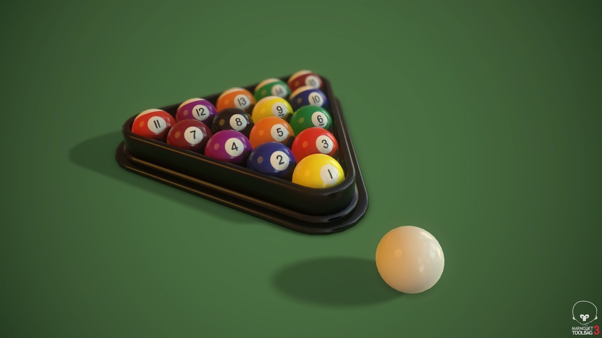 3D model Pool Balls VR / AR / low-poly | CGTrader