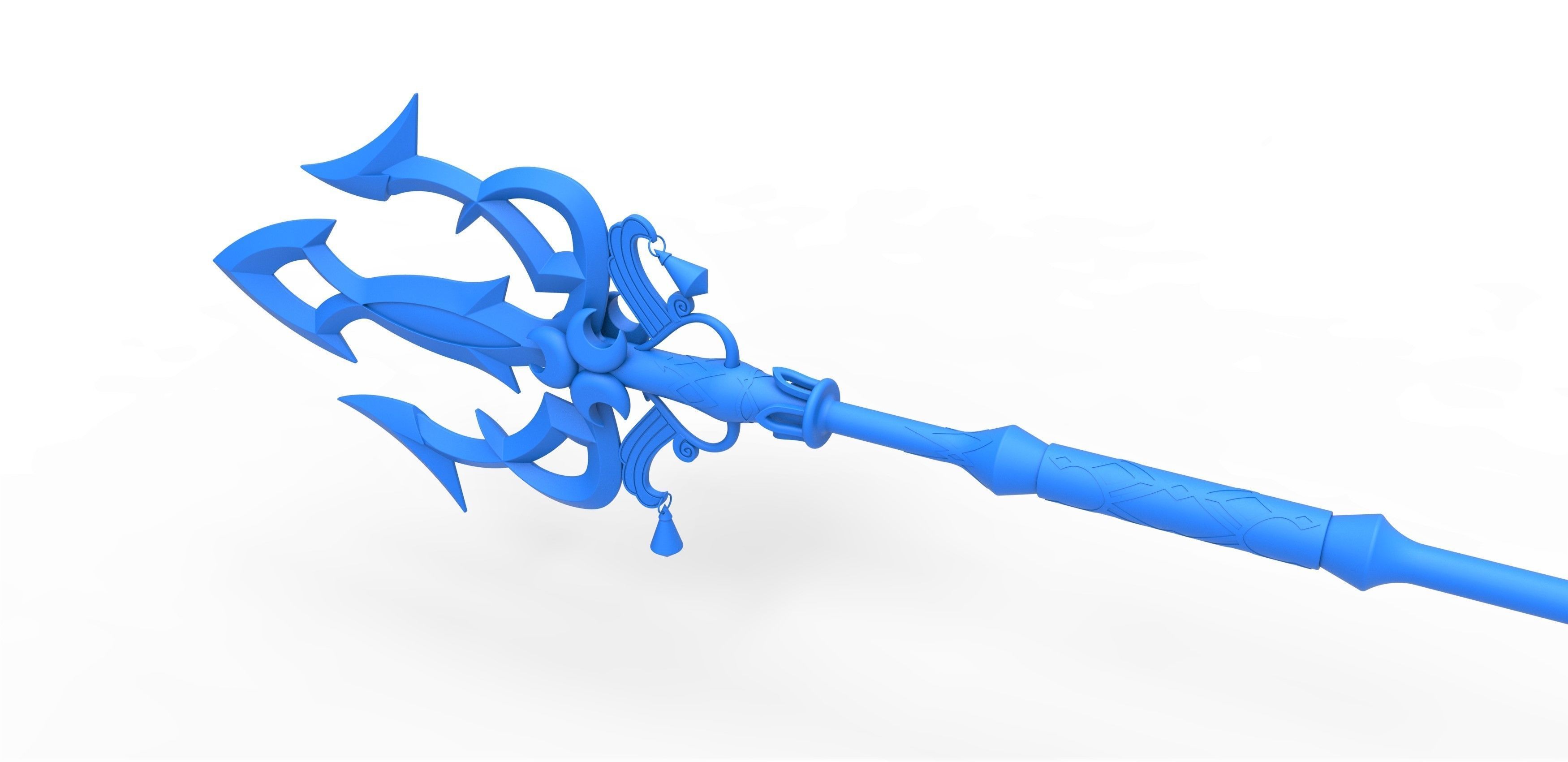 Lightscale trident from the game Legend of Zelda 3D model 3D printable ...