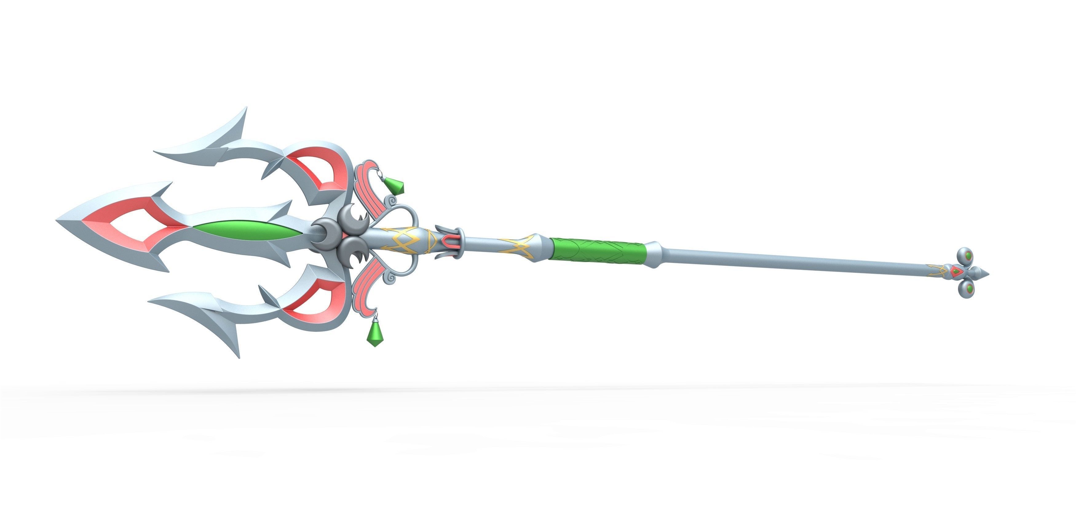 Lightscale trident from the game Legend of Zelda 3D model 3D printable ...