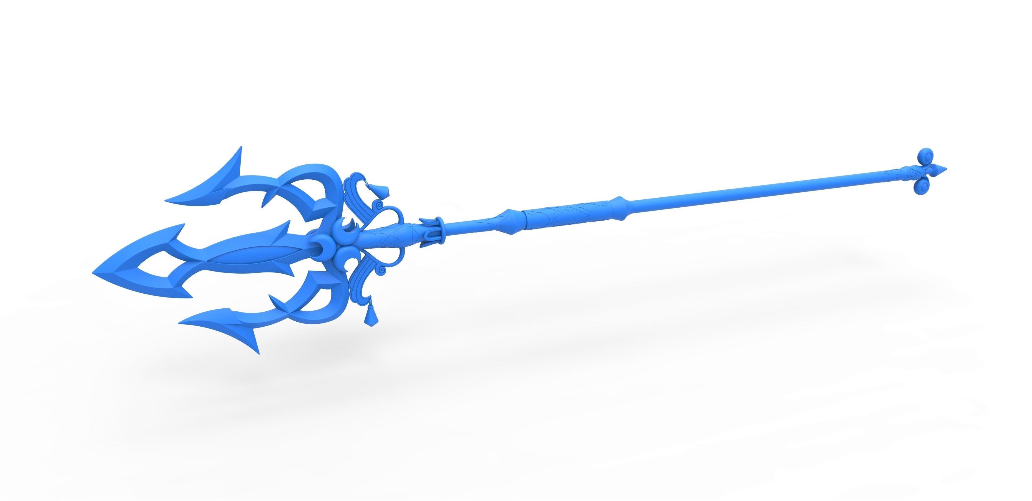 Lightscale trident from the game Legend of Zelda 3D model 3D printable ...