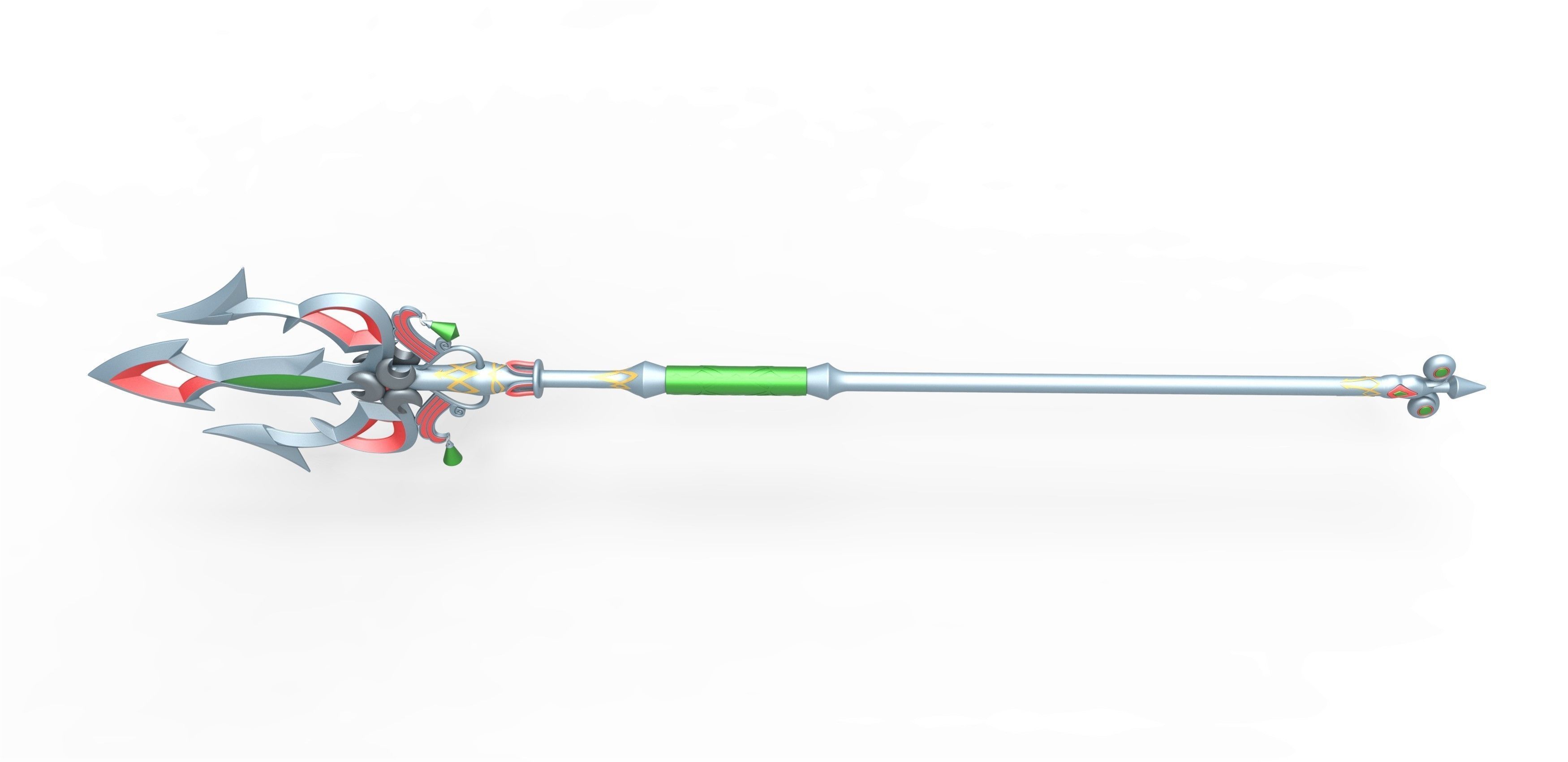 Lightscale trident from the game Legend of Zelda 3D model 3D printable ...