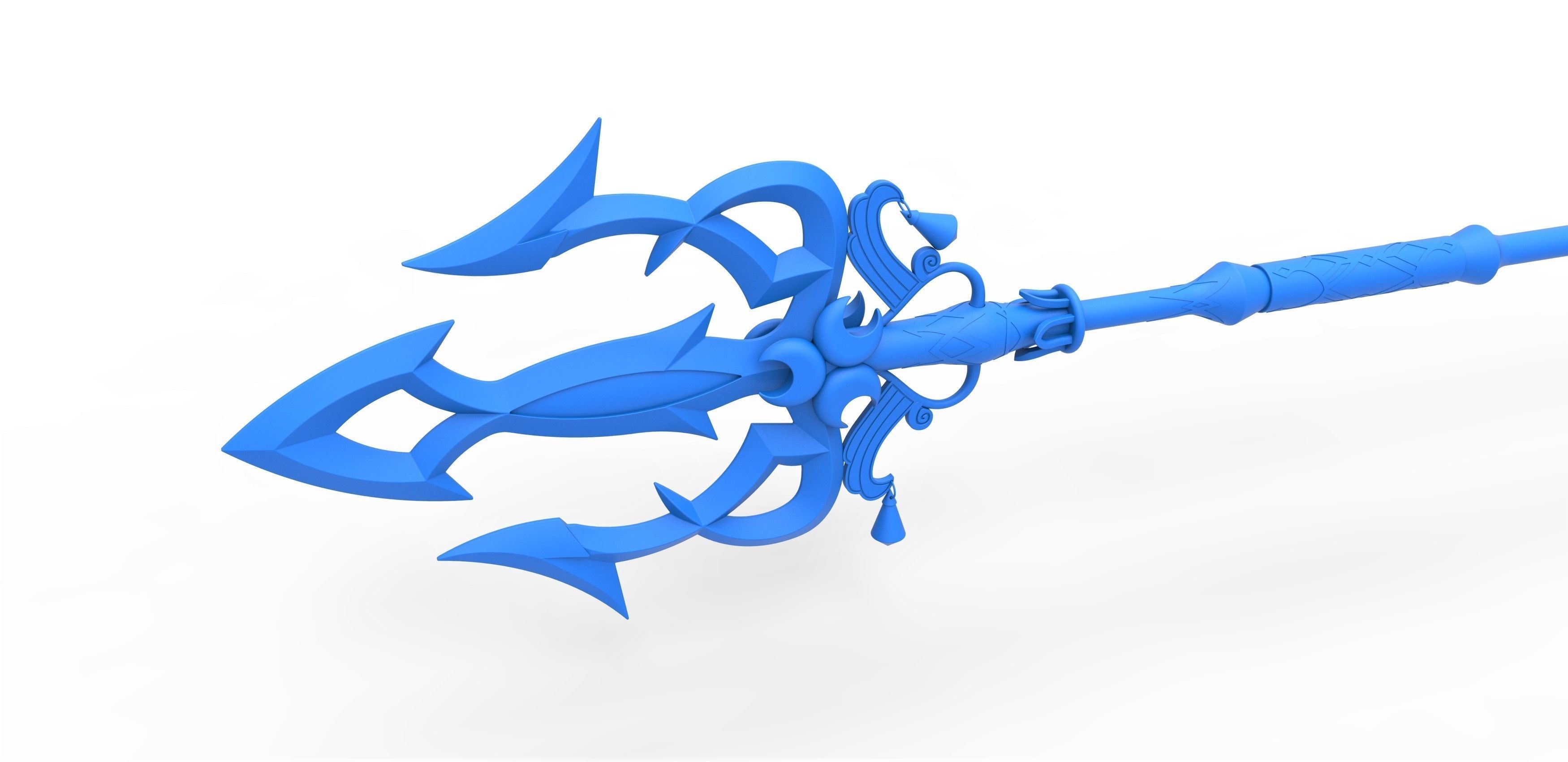 Lightscale trident from the game Legend of Zelda 3D model 3D printable ...