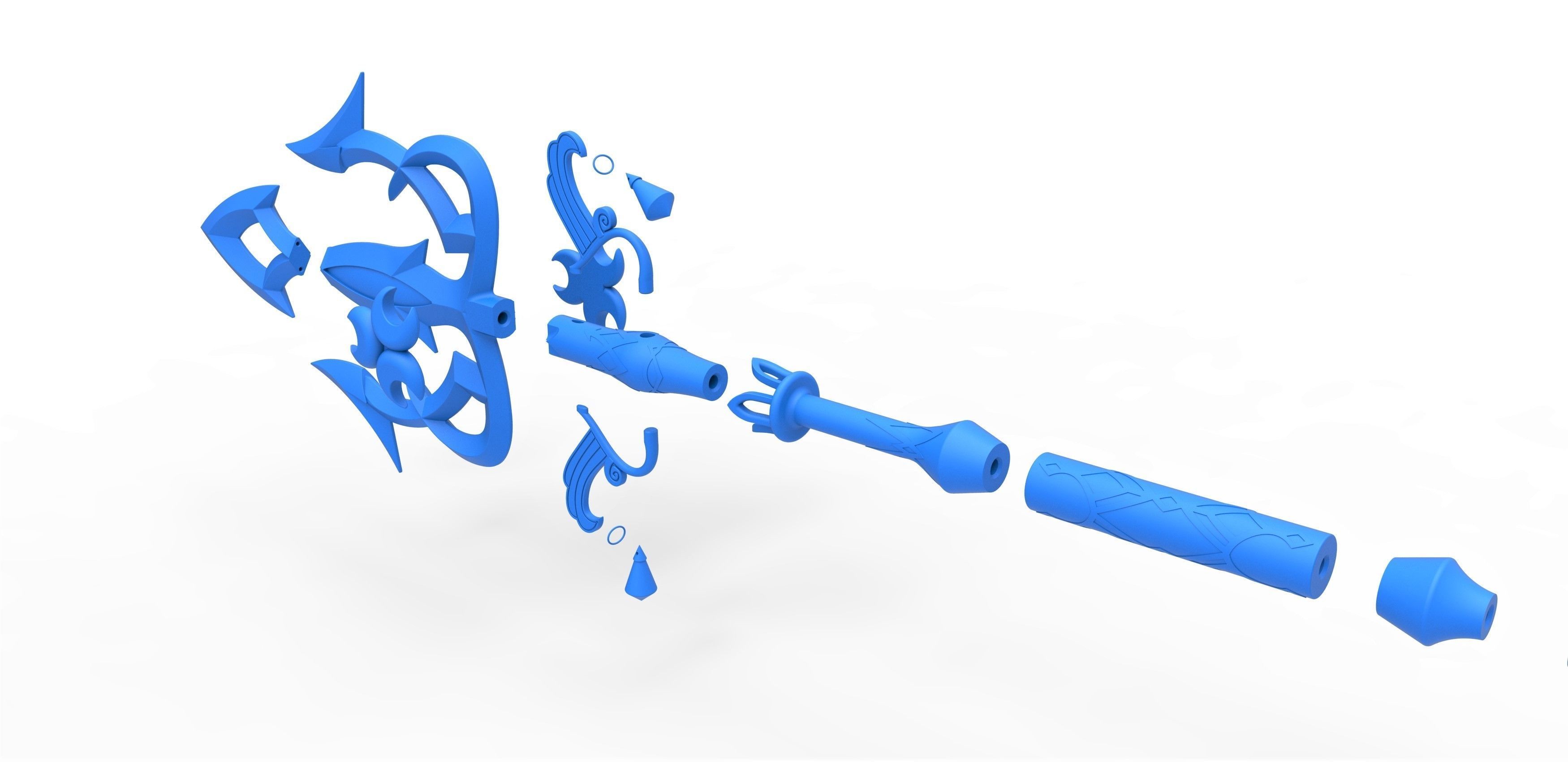 Lightscale trident from the game Legend of Zelda 3D model 3D printable ...