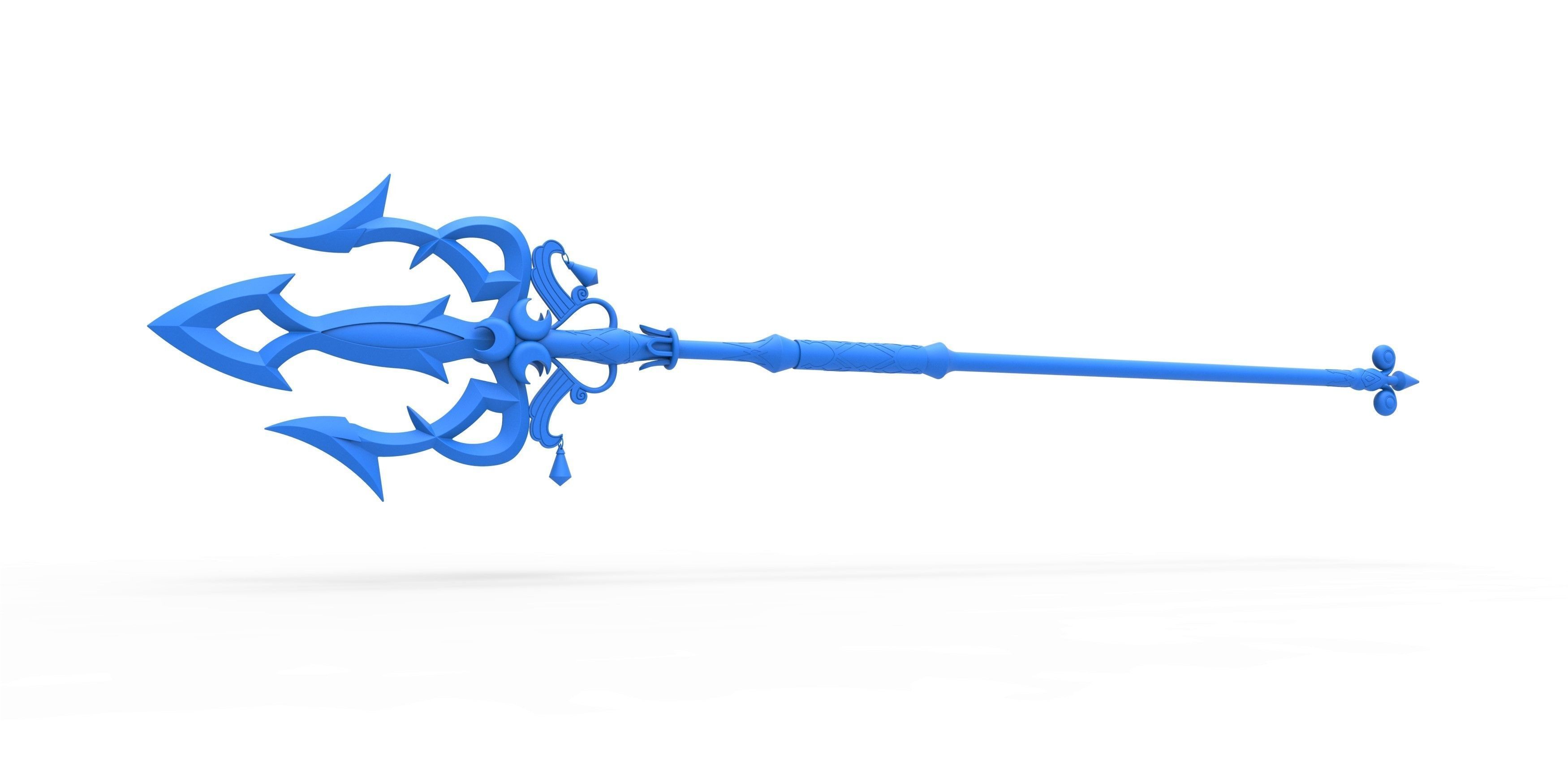 Lightscale trident from the game Legend of Zelda 3D model 3D printable ...