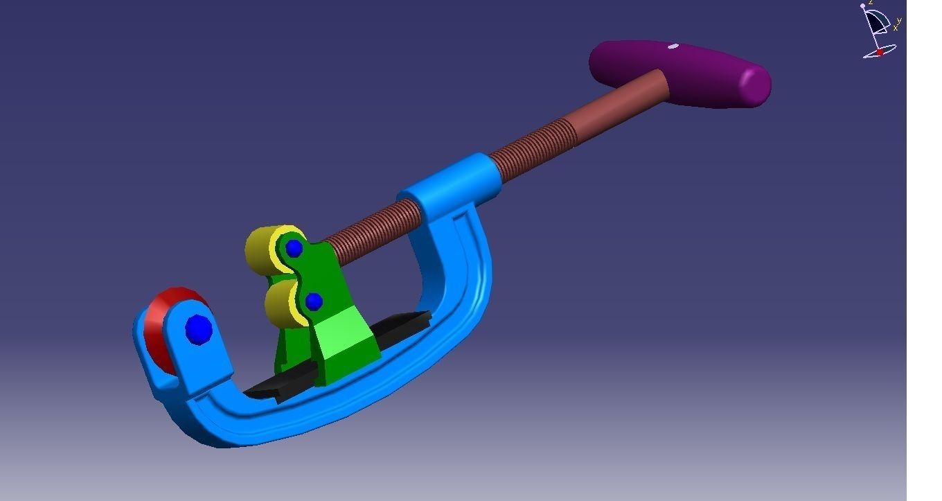 Steel pipe cutter free 3D model | CGTrader