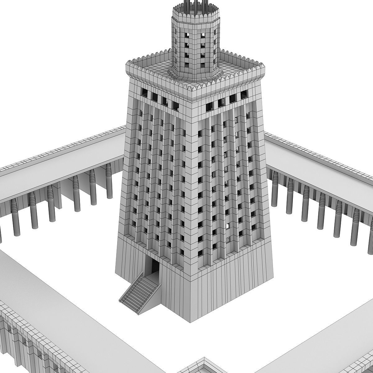3D Lighthouse of Alexandria 3D model | CGTrader