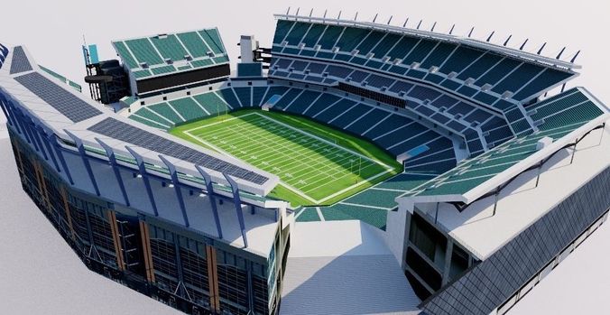 3D model Lincoln Financial Field - Philadelphia VR / AR / low-poly ...