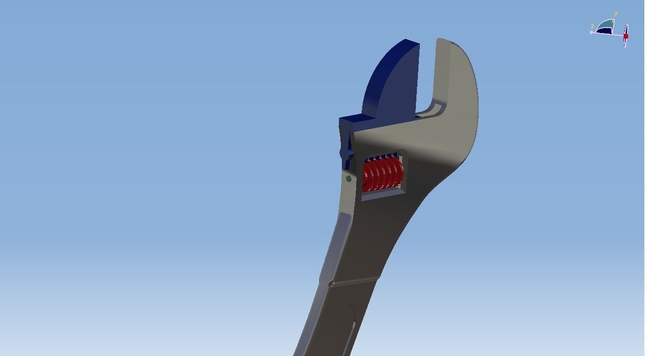 Adjustable wrench free 3D model | CGTrader
