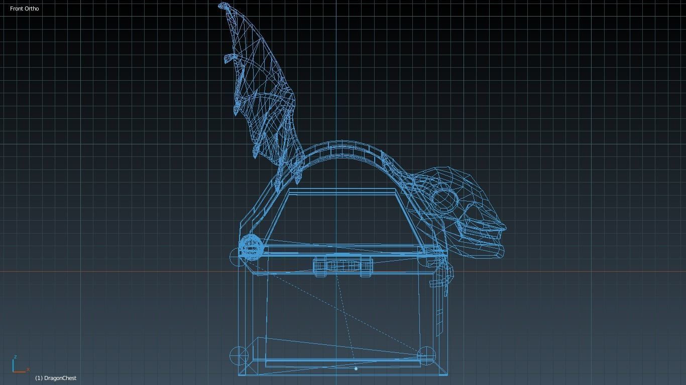 3D model Dragon Chest VR / AR / low-poly rigged animated | CGTrader