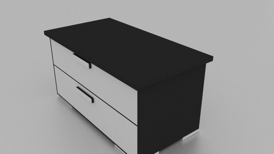 3D model Bedroom drawer VR / AR / low-poly | CGTrader