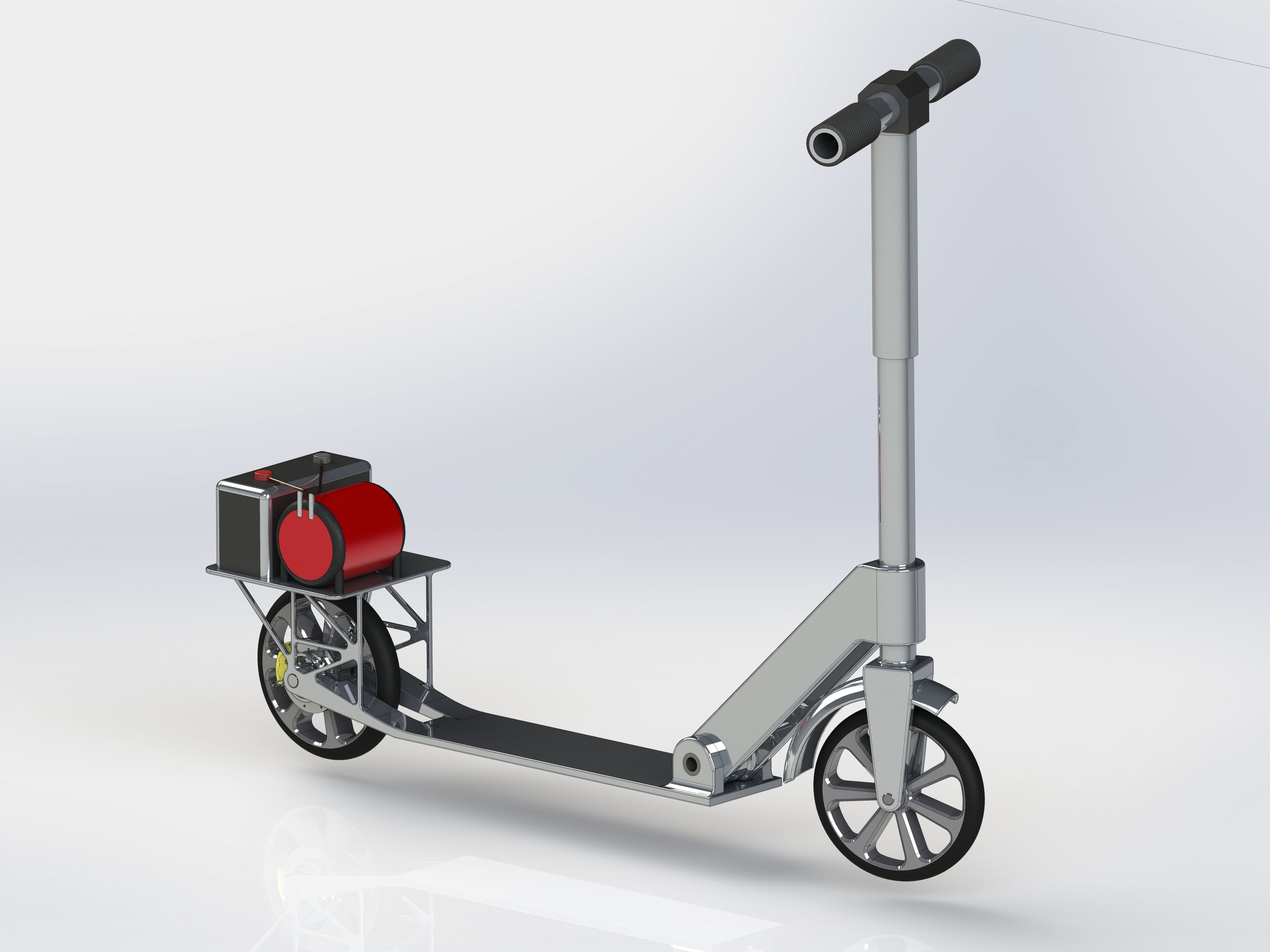 Electric Scooter Project 3D model | CGTrader