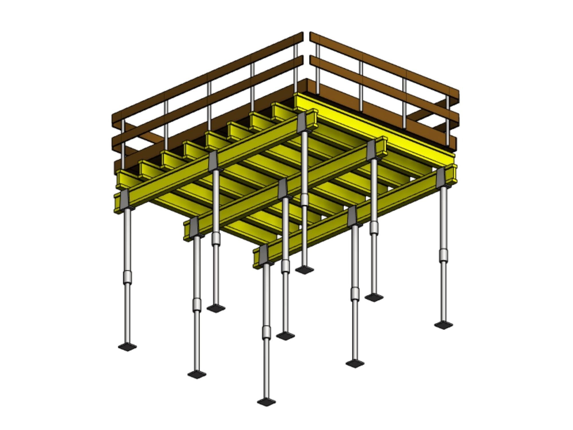 Concrete Slab Formwork - Revit Family 3D model | CGTrader