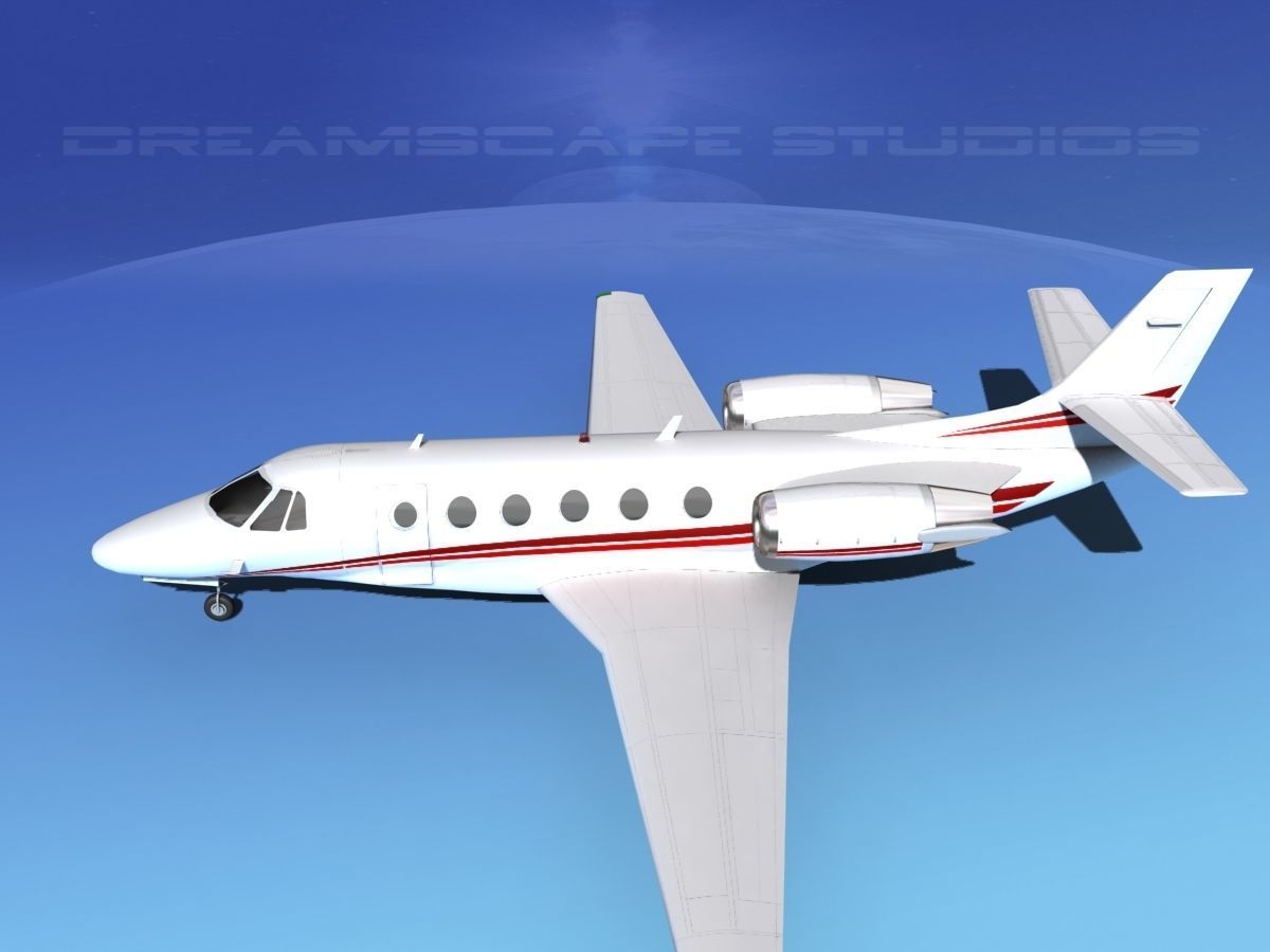 Cessna C560XL Citation V06 3D model rigged | CGTrader