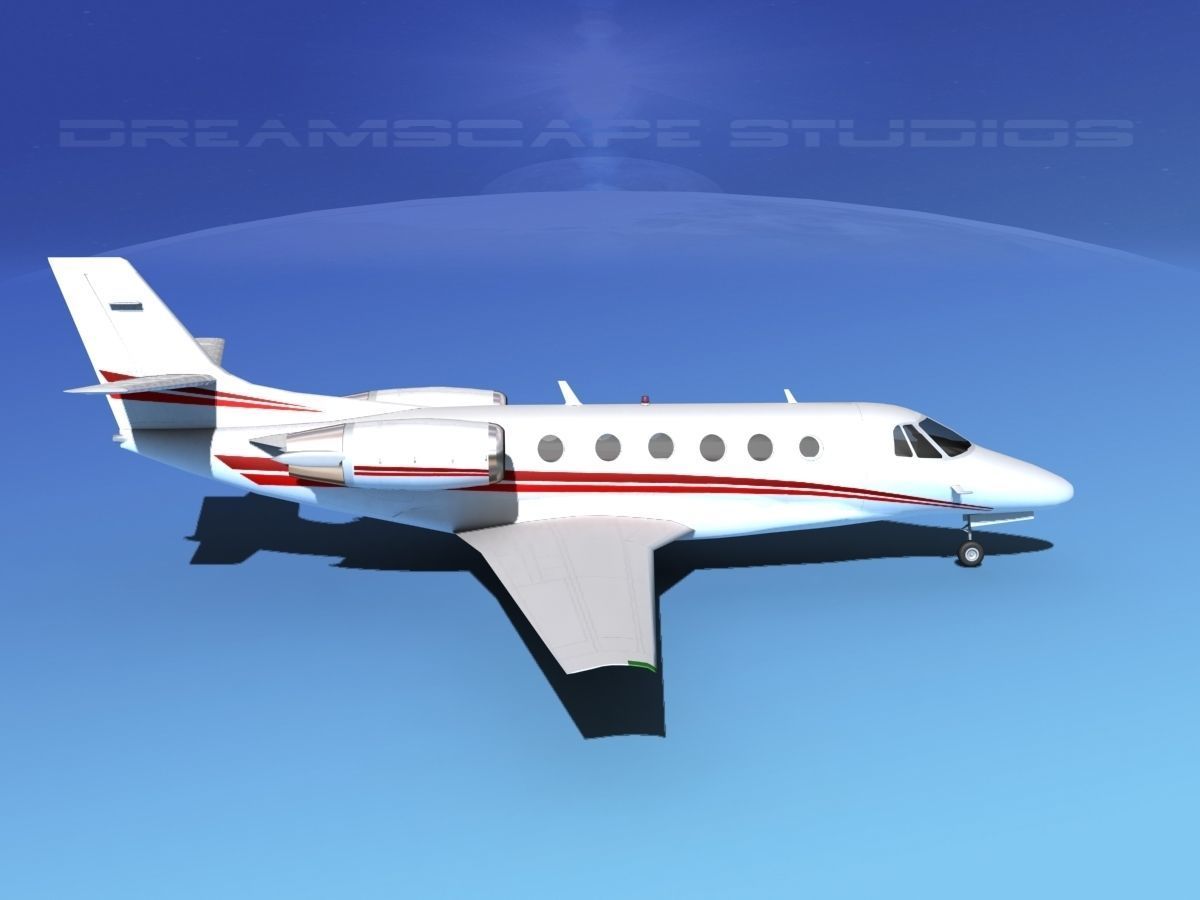 Cessna C560XL Citation V06 3D model rigged | CGTrader