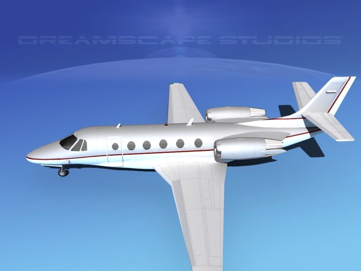 Cessna C560XL Citation V07 3D model rigged | CGTrader