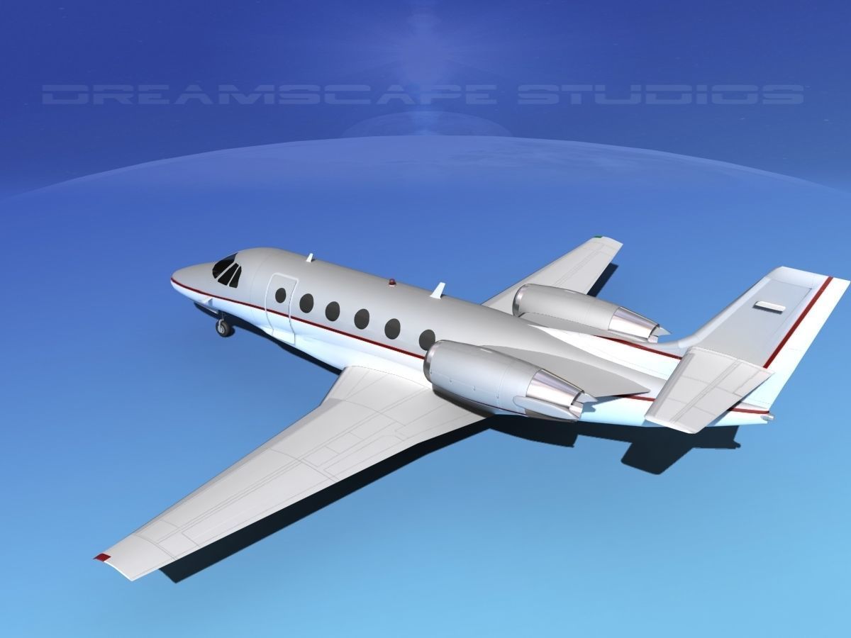 Cessna C560XL Citation V07 3D model rigged | CGTrader