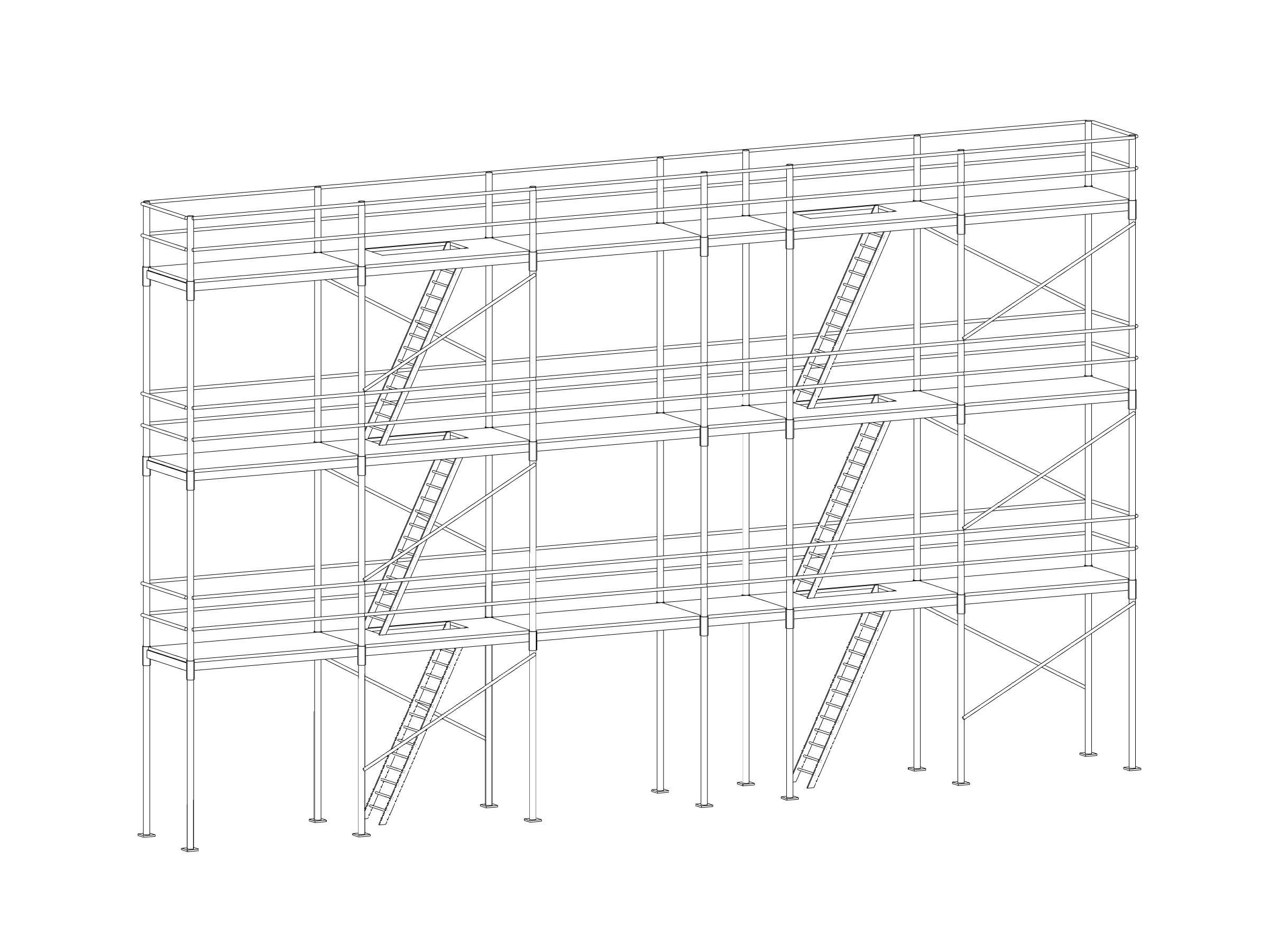 Scaffold - Revit Family 3D model | CGTrader